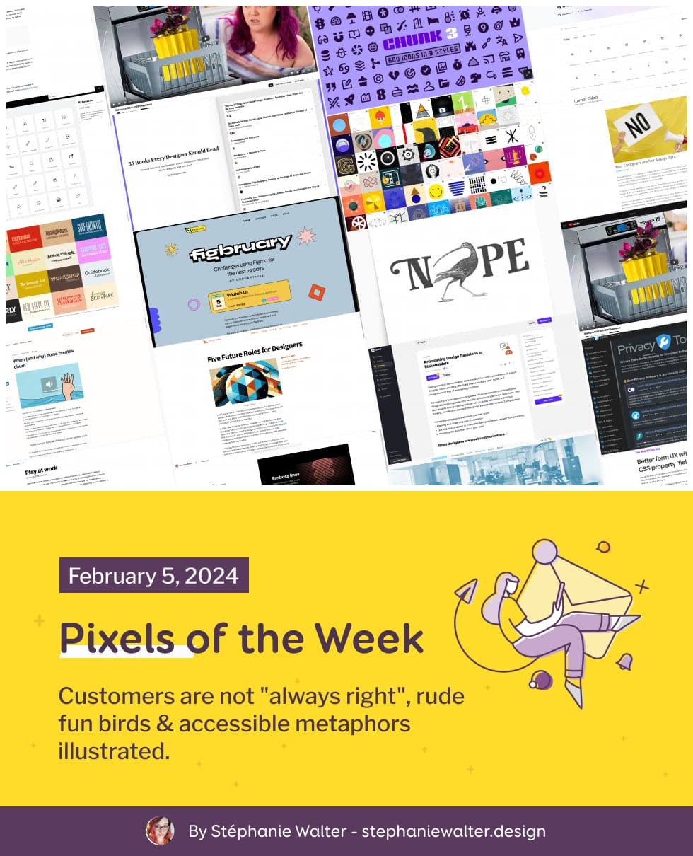 Pixels of the Week – February 5, 2024 by Stéphanie Walter - UX ...