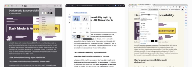 Dark mode & accessibility myth by Stéphanie Walter - UX Researcher ...