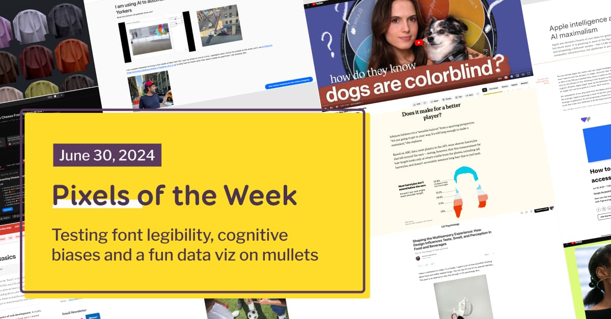 Pixels of the Week – June 30, 2024 by Stéphanie Walter - UX Researcher ...