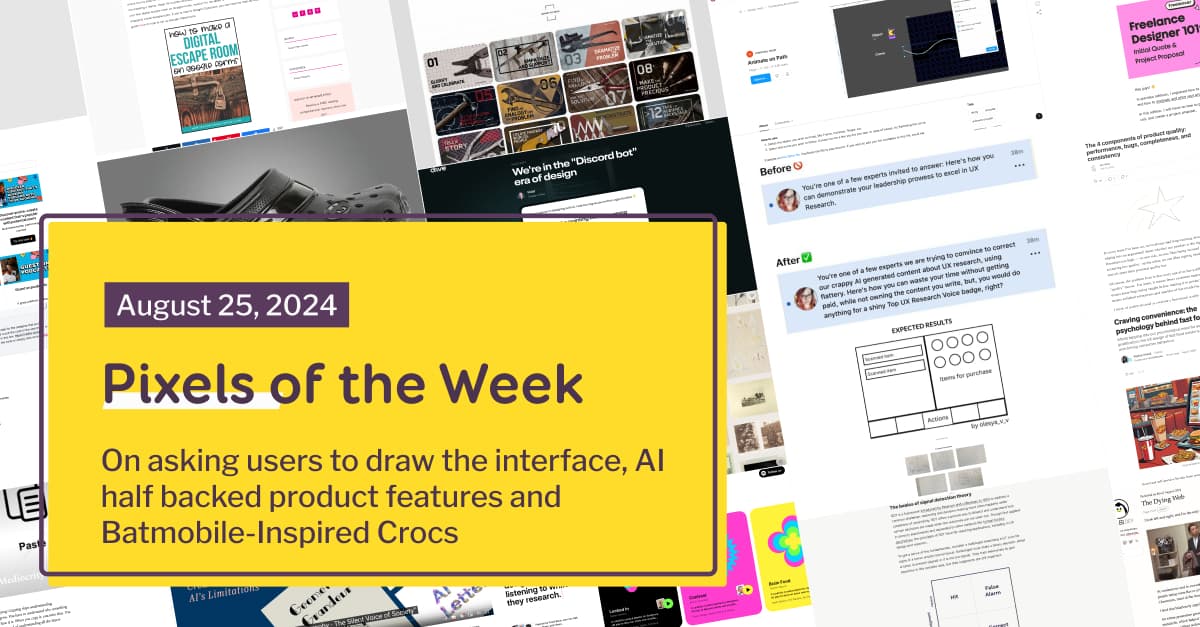 Pixels of the Week – August 25, 2024 by Stéphanie Walter - UX ...